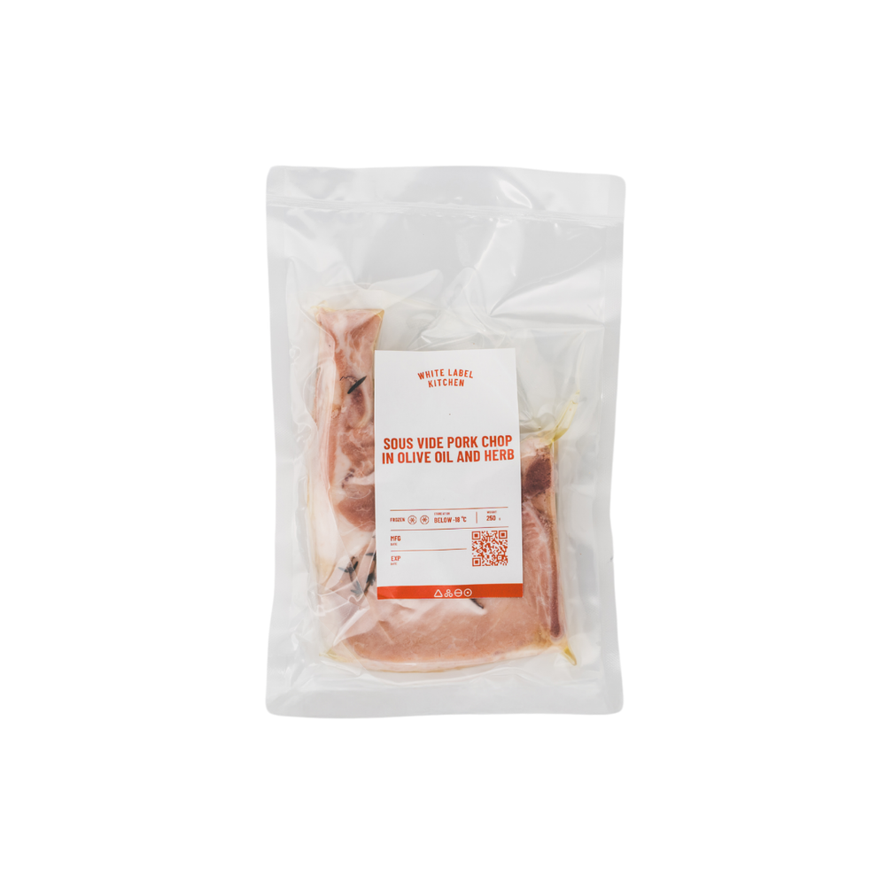 Sous Vide Pork Chop in olive oil and herb | White Label Kitchen ...